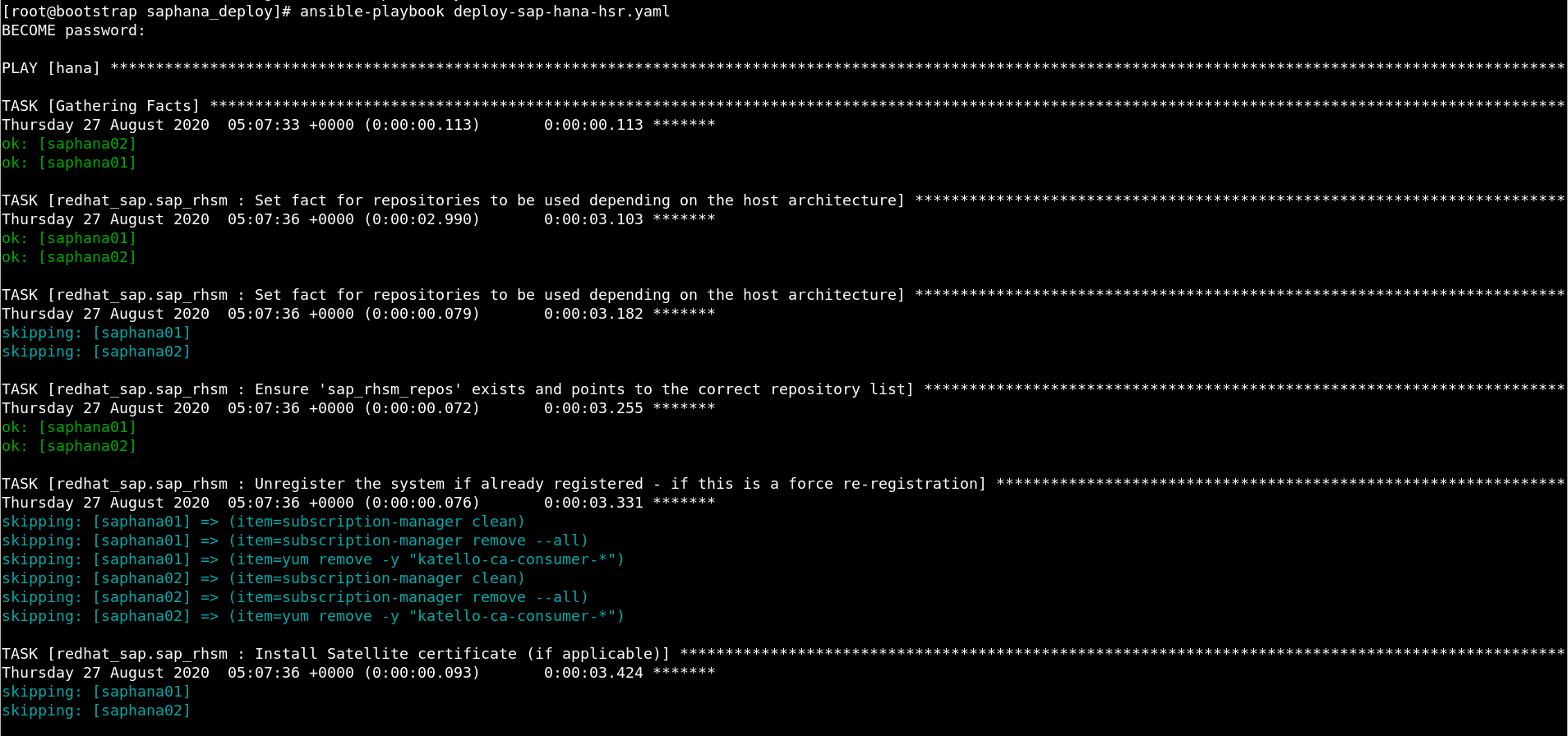 Automate your SAP HANA System Replication Deployment using Ansible and RHEL System Roles for SAP